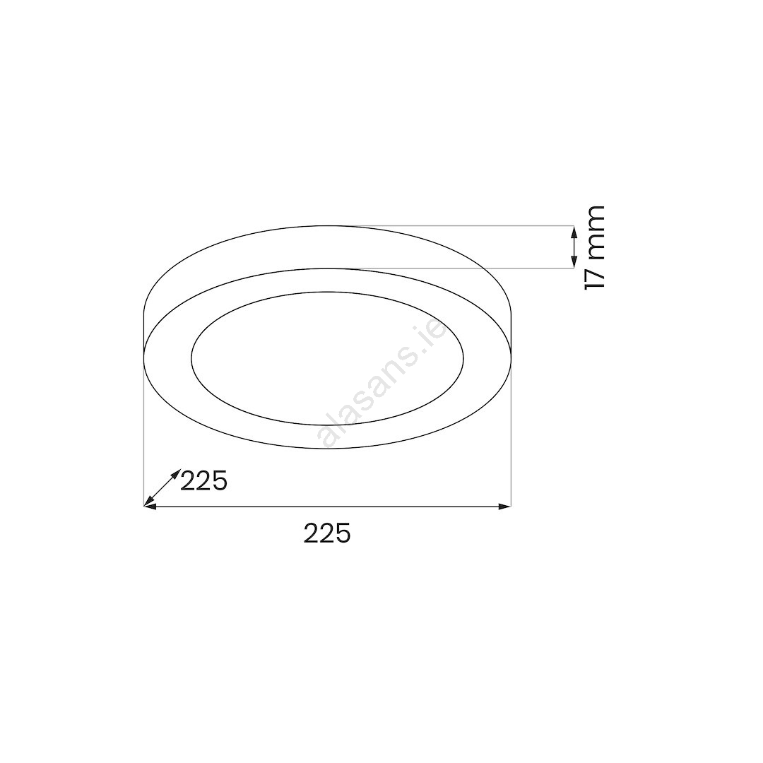 EVORA LED Ceiling Light LED/18W/230V 3000/4000/6000K Ø 22.5 cm White ...