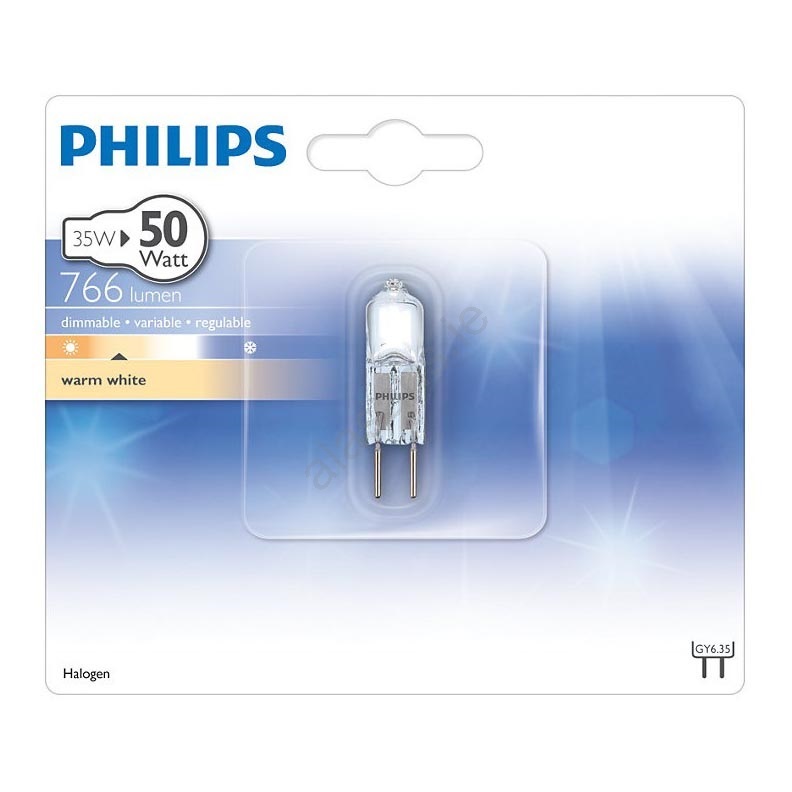 Heavy-duty bulb Philips HALOGEN GY6,35/35W/12V 3100K | Alasans