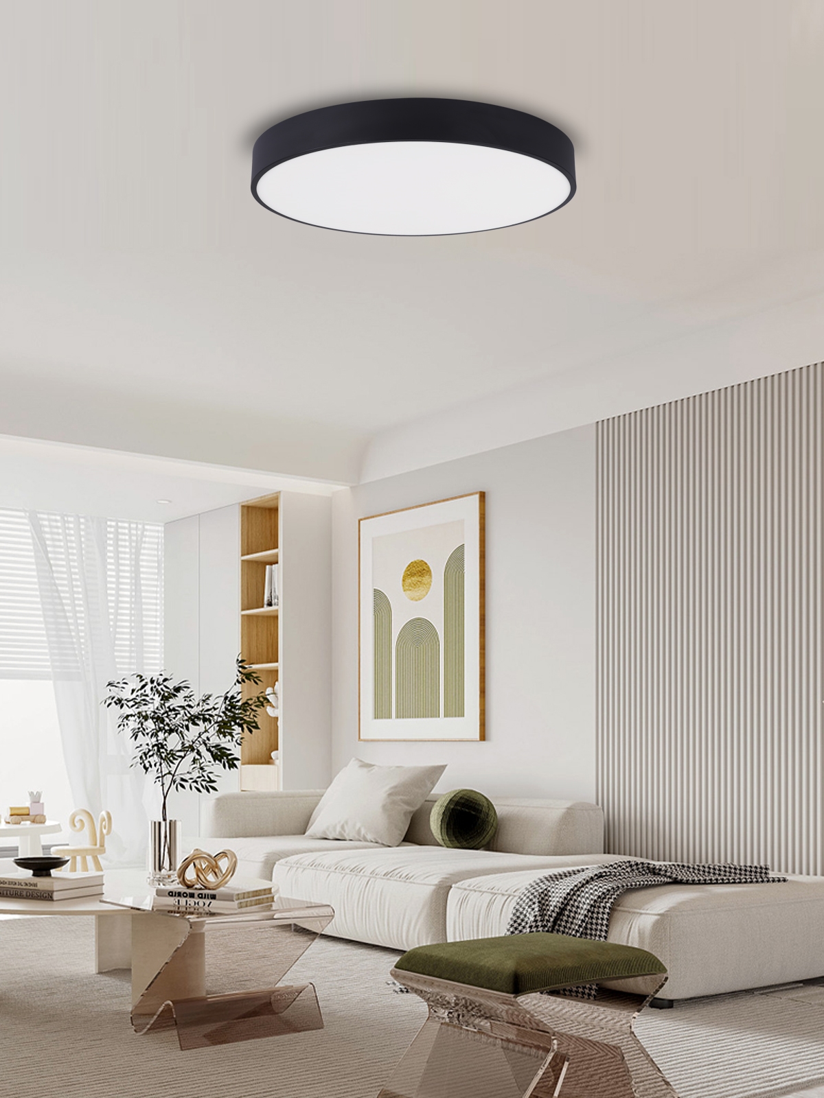 Immax NEO 07027L - LED Dimmable ceiling light RONDATE LED/65W/230V + RC ...