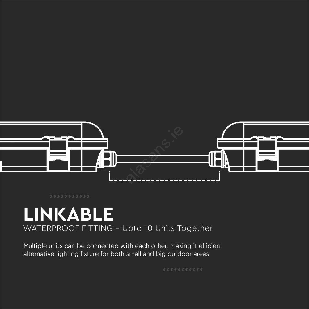 LED Heavy-duty fluorescent light SAMSUNG CHIP LED/60W/230V 6500K 120cm ...