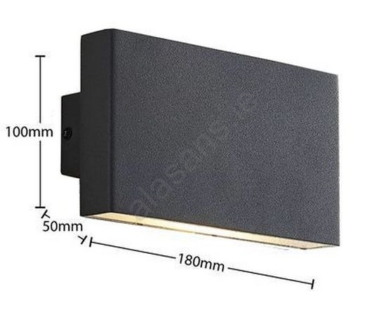 LED Outdoor wall light POLSKI 2xLED/8W/230V IP65 anthracite | Alasans