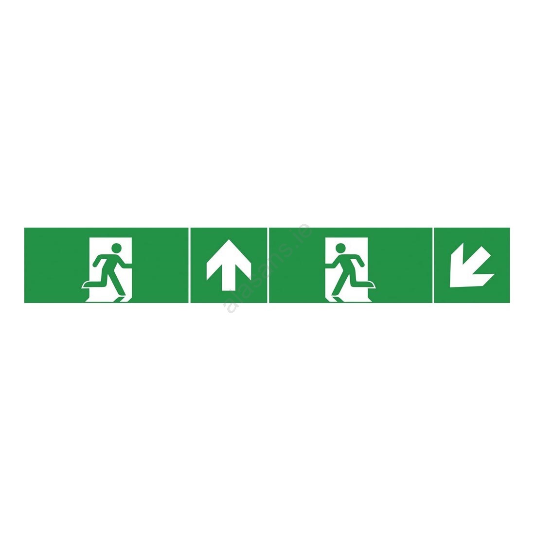 Pictogram for emergency lighting 40x10 cm | Alasans