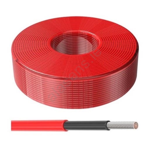 Solar cable 4mm² 1500V 100m IP65 red | Alasans