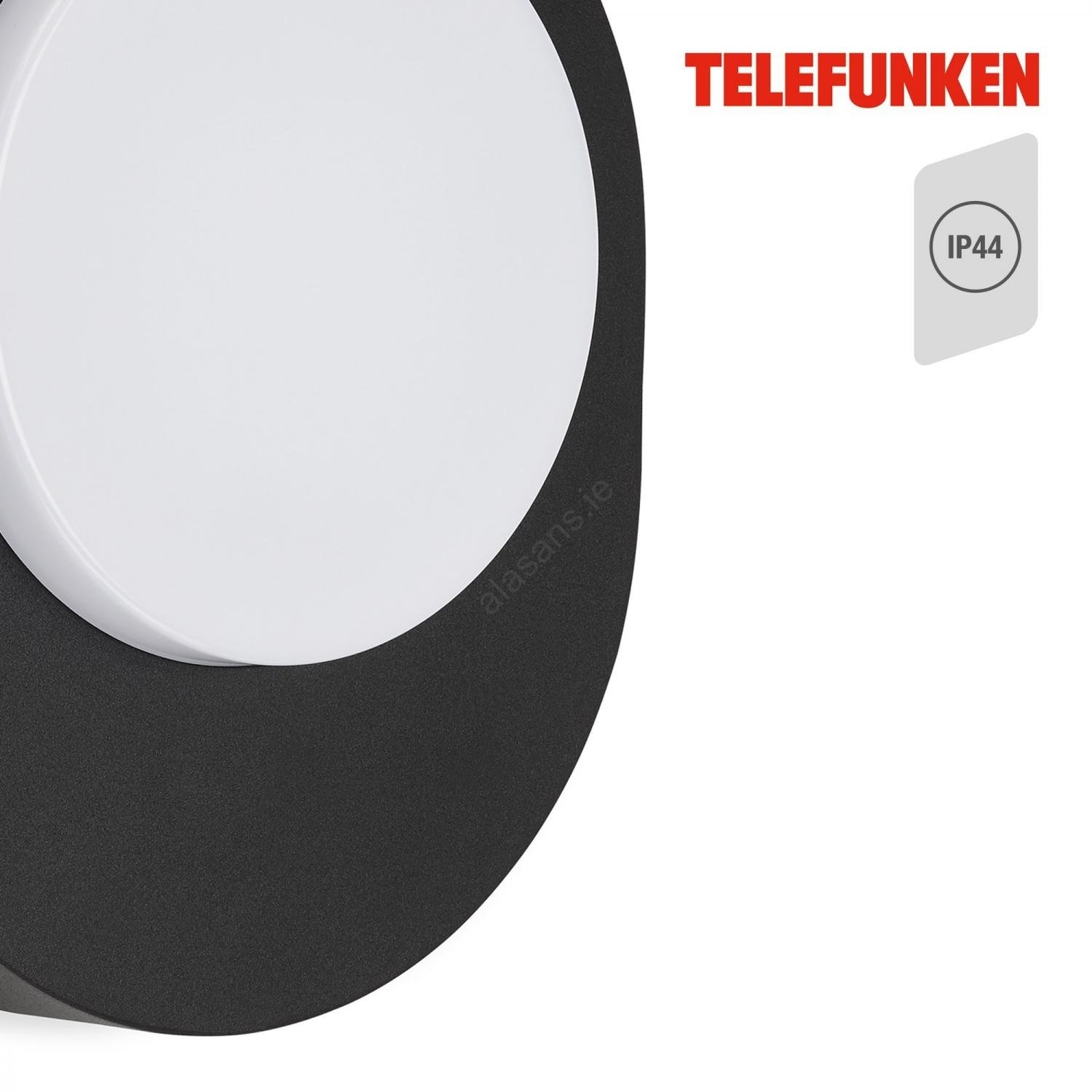 Telefunken 312005TF - LED Outdoor wall light LED/8W/230V IP44 black ...